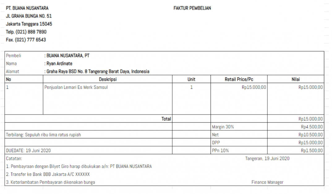 Faktur Pembelian: Manfaat, Komponen, Cara Pembuatan