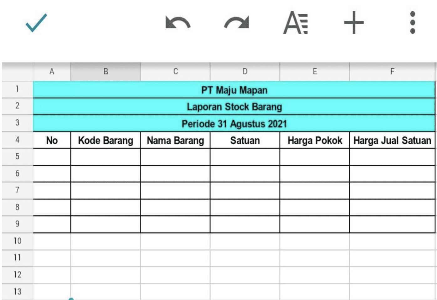 Contoh Laporan Stok Barang Gudang, Download File Excel Di Sini!