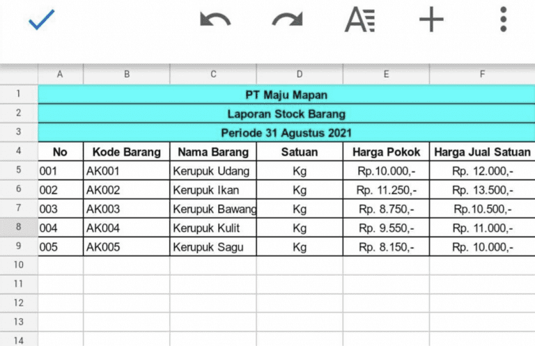 Contoh Laporan Stok Barang Gudang, Download File Excel Di Sini! Contoh Laporan Stok Barang Gudang, Download File Excel Di Sini!