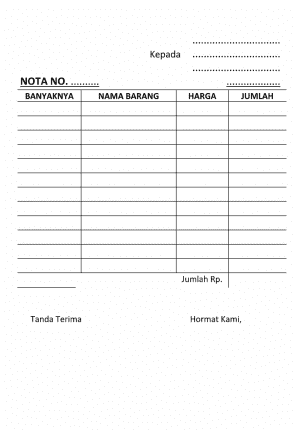 Nota Kontan: Pengertian, Cara Membuat, dan Contoh