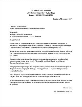 Contoh Surat Tagihan, Apa Saja Komponen di Dalamnya?