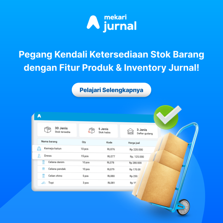 Contoh Daftar Inventaris untuk Mencatat Persediaan Barang