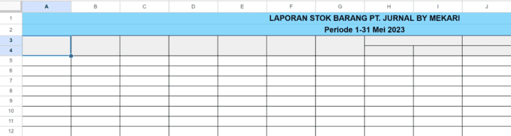 Contoh Laporan Stok Barang Gudang, Download File Excel Di Sini!