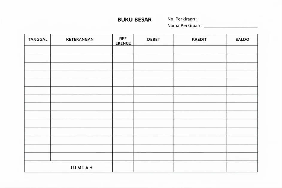 Cara Posting Jurnal Umum ke Buku Besar: Langkah, Penjelasan dan Contoh ...